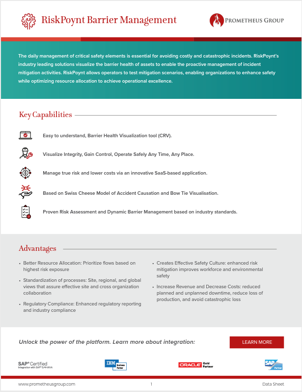 RiskPoynt Barrier Management | Prometheus Group