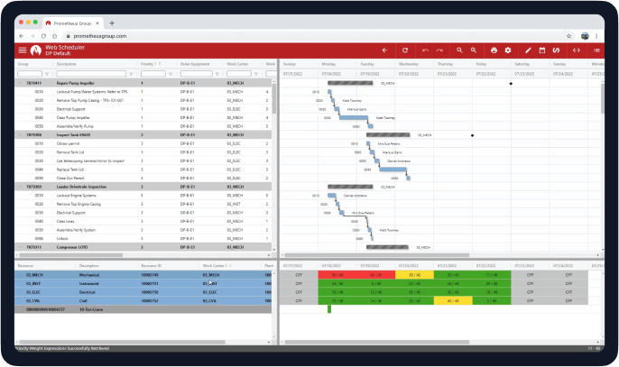 Planning & Scheduling for Oracle | Prometheus Group